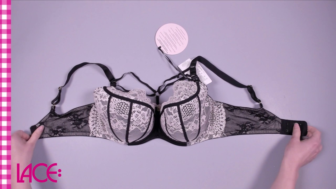 Alles - Aussenträger-BH F-K Cup - Black - BHdunepu 75F | Lace.de - YouTube