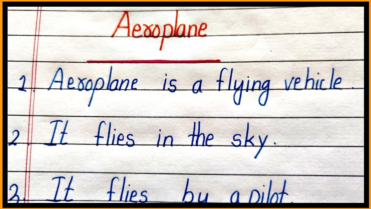 essay on aeroplane in english/10 lines on aeroplane in english/hawai ...