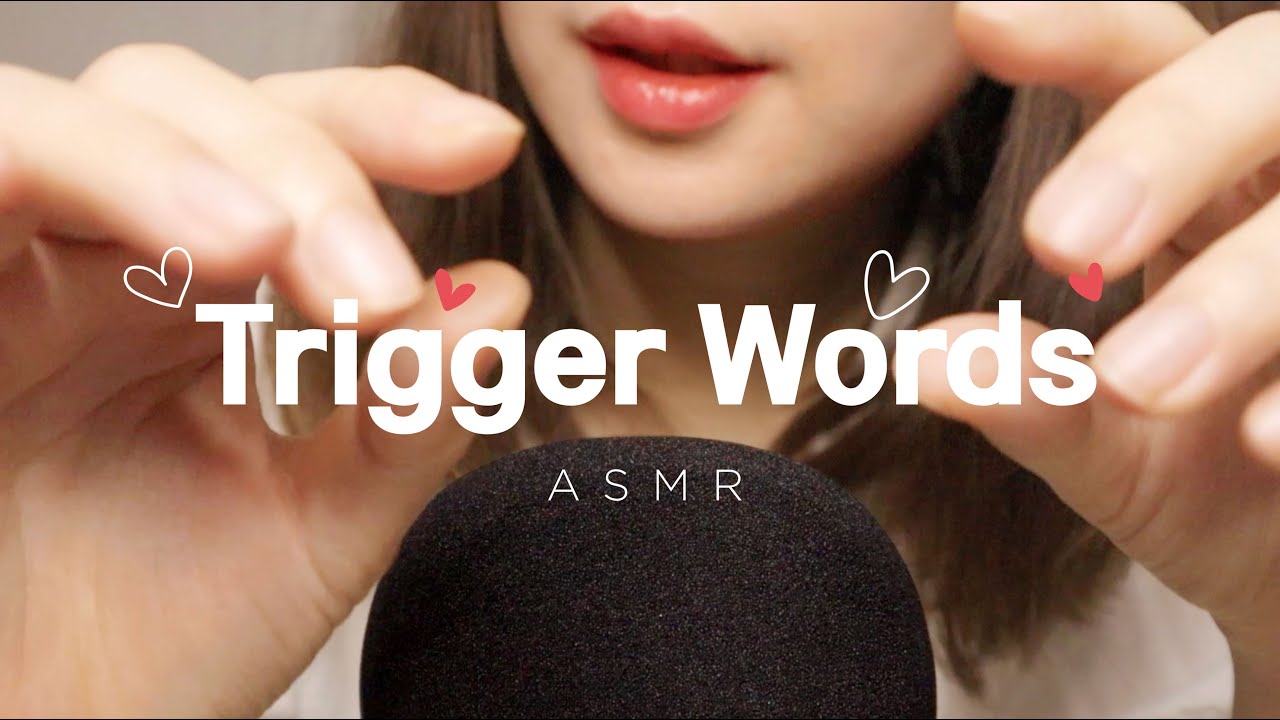 ASMR Tingly Whispering Trigger Words 🤍 - YouTube