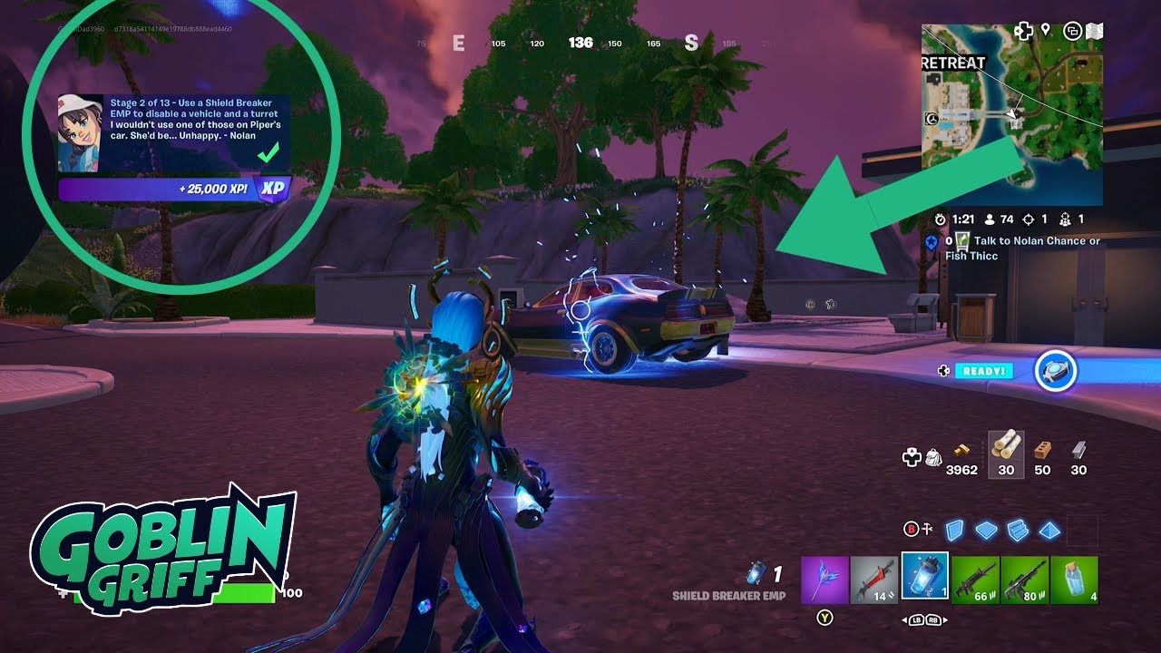 How to Use a Shield Breaker EMP to disable a vehicle and a turret ...