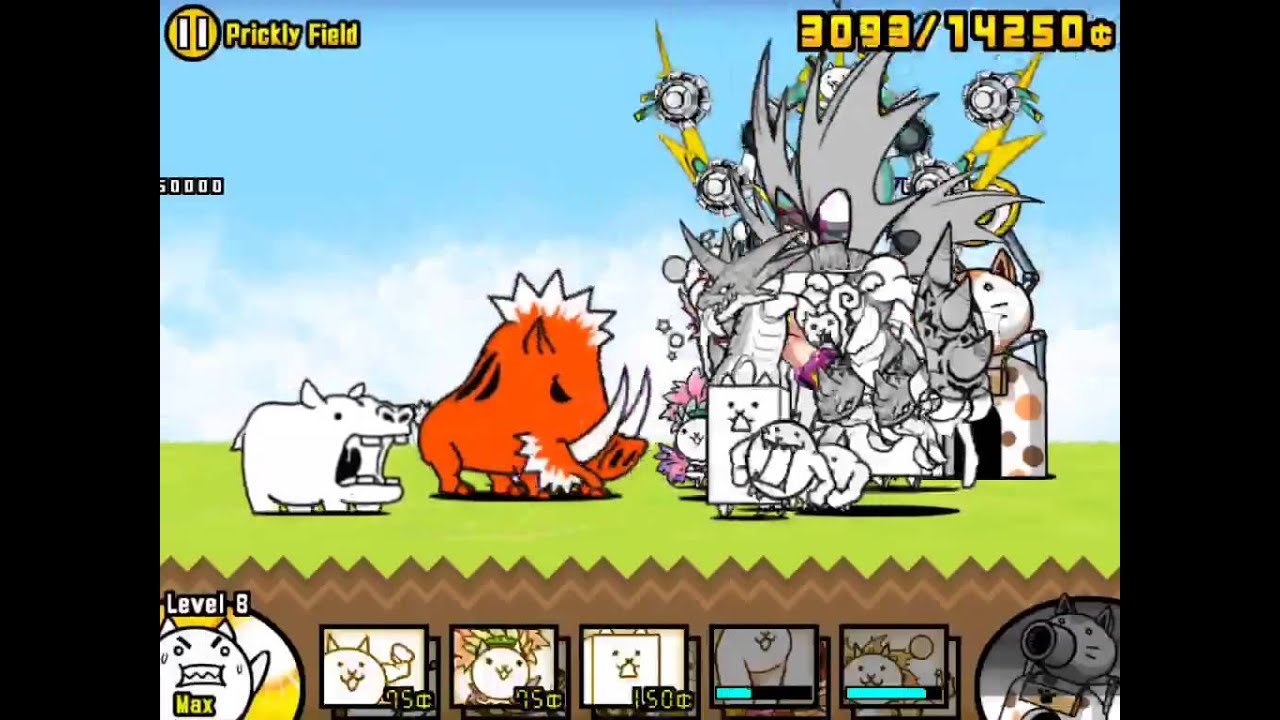 [The Battle Cats] Close escape from the Bore! - YouTube