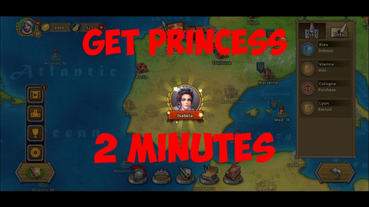 European War 5 : Get a Princess in 2 minutes - YouTube
