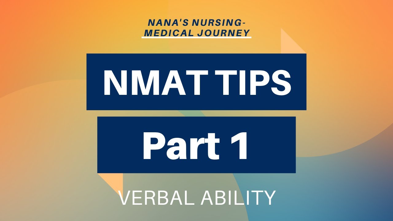 NMAT Part 1: Tips for Verbal Ability - YouTube