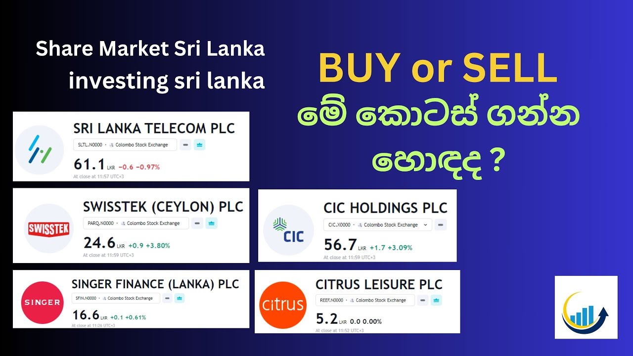 What About These Shares in Sri Lankan Share Market @investing-y4l - YouTube