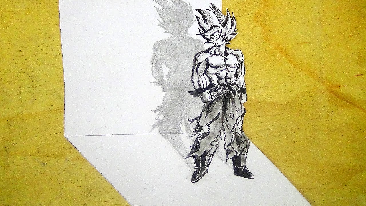 How to draw goku step by step | how to draw goku full body | 3d anime ...
