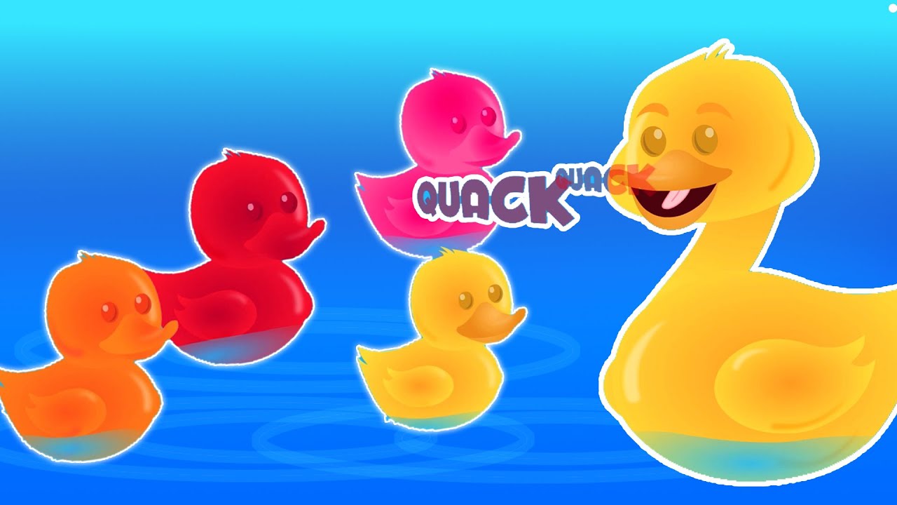 Cinco patitos | Cartoon para los niños | El video educativo | Populares ...