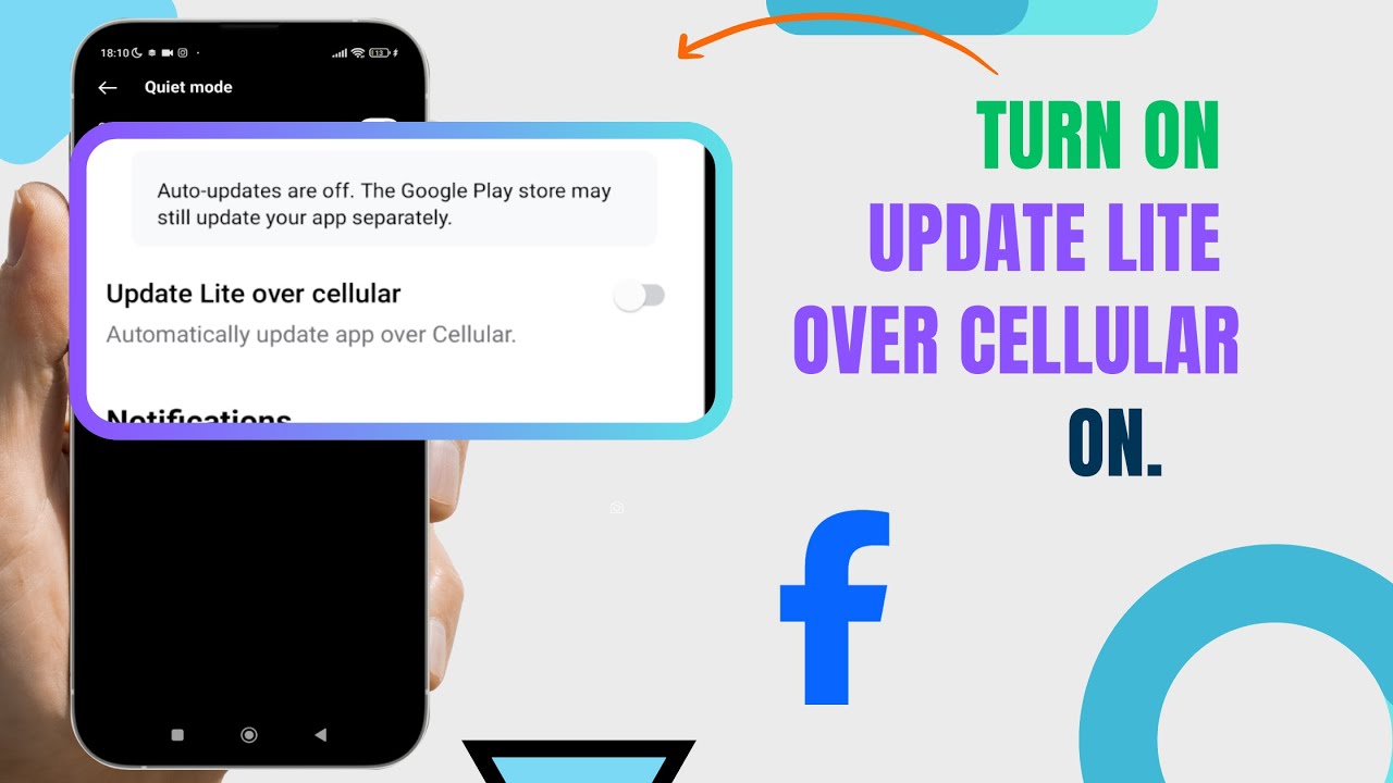 Turn On Update Lite Over Cellular On Facebook Lite. |Technologyglance ...