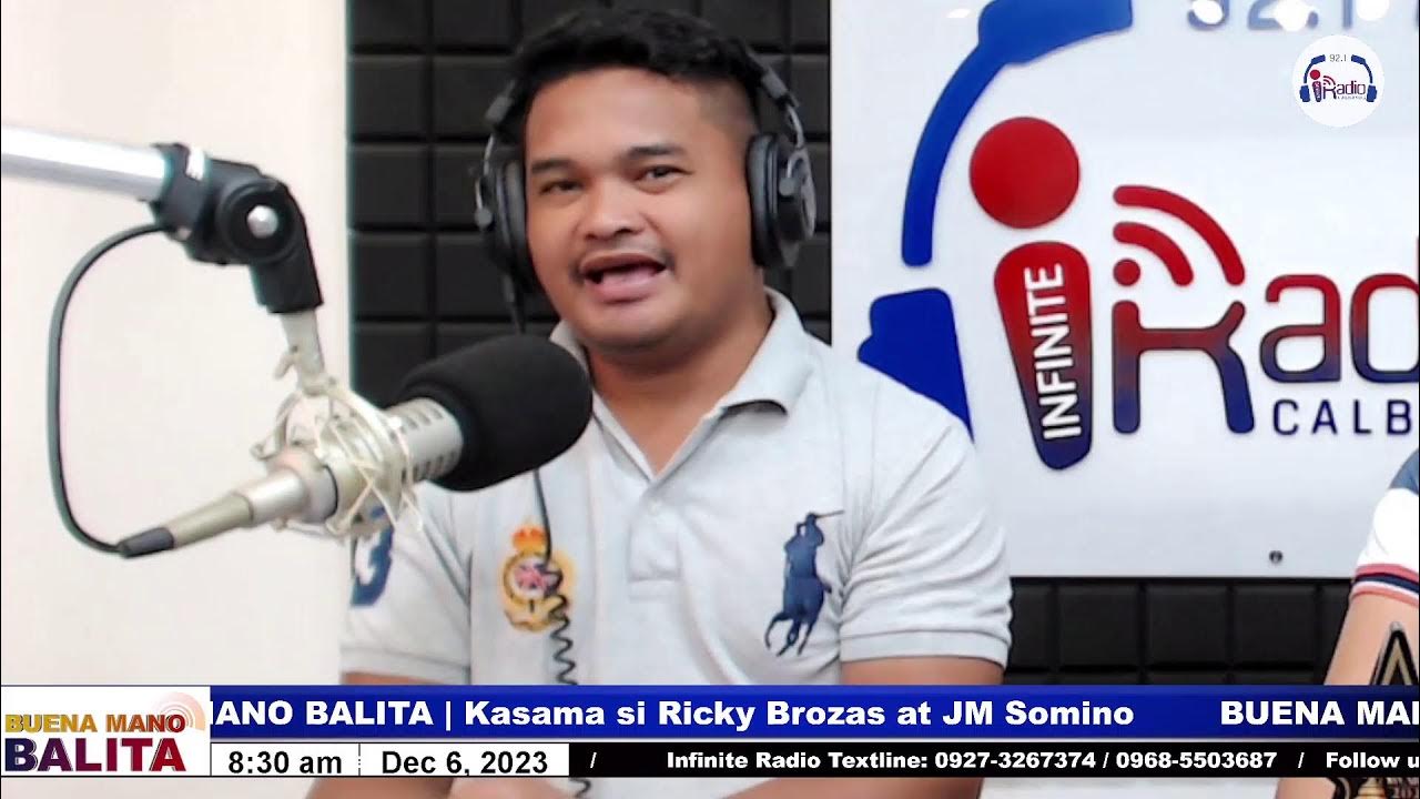 DECEMBER 6, 2023 | BUENA MANO BALITA | KASAMA SINA RICKY BROZAS AT JM SOMINO - YouTube