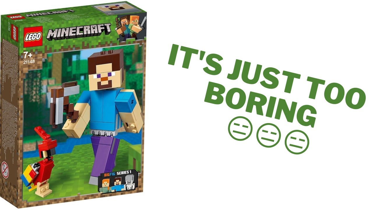 Lego Minecraft Steve BigFig w/ Parrot Set Review/Thoughts - 21148 - YouTube
