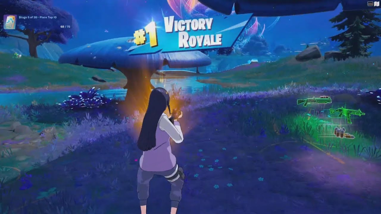 HINATA HYUGA SKIN IN FORTNITE Fortnite Solo Gameplay *ZERO BUILD ...