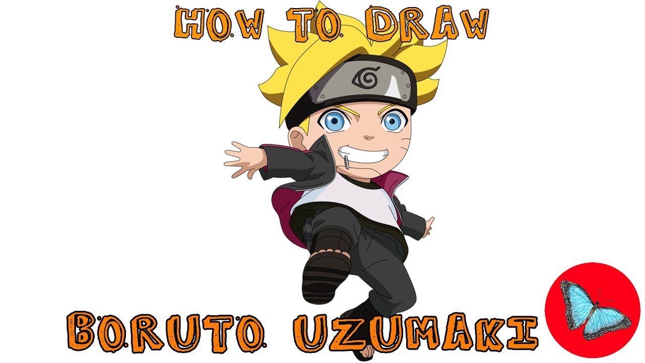 How To Draw Boruto Uzumaki From Naruto | Drawing Animals - YouTube