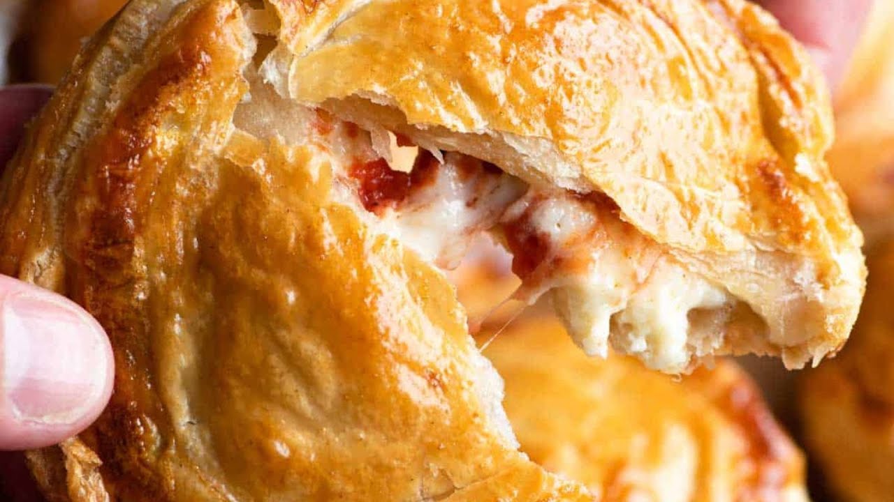 Rustici Leccesi Italian filled Pastry with Tomato and Mozzarella - YouTube