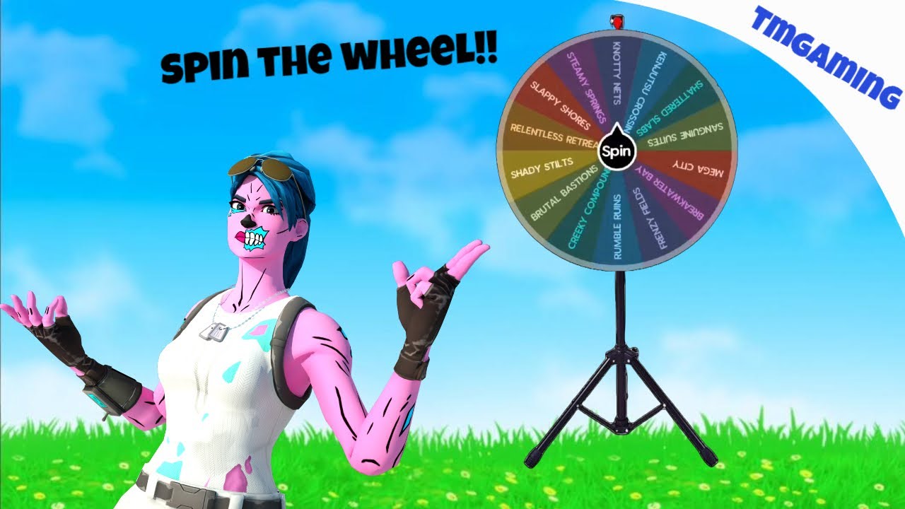 Fortnite but 'the wheel' decides my game!!! - YouTube