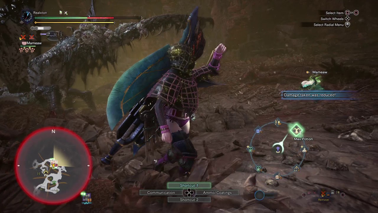 MHWorld Iceborne : Tempered Blackveil Vaal Hazak SA Solo Ez mode - YouTube