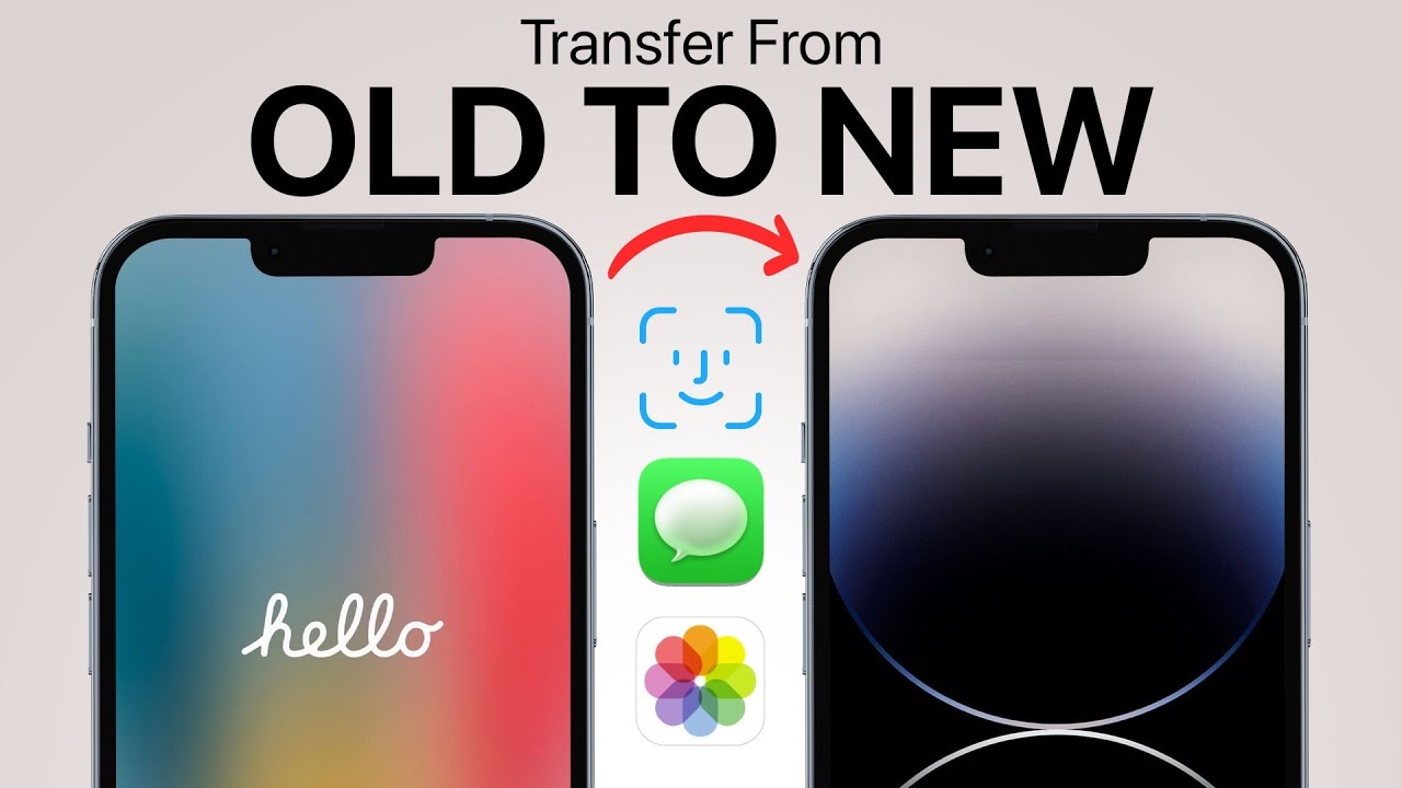 Transfer Data From old iPhone to New iPhone EASY! - YouTube