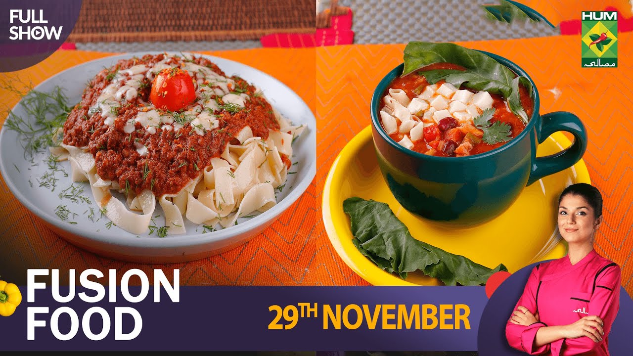Fusion Food - 29 Nov 2022 - Recipes: Minestrone Soup & Bologna ...