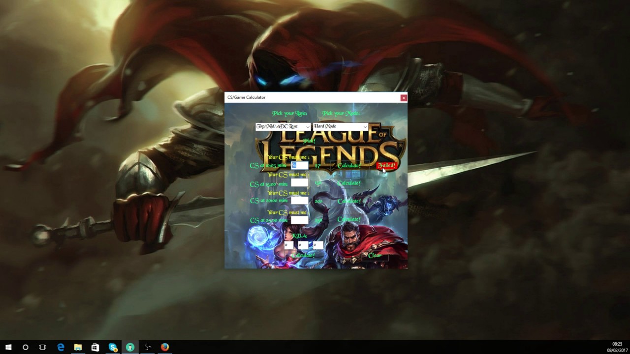 League Of Legends CS Farm Helper with Mods - YouTube