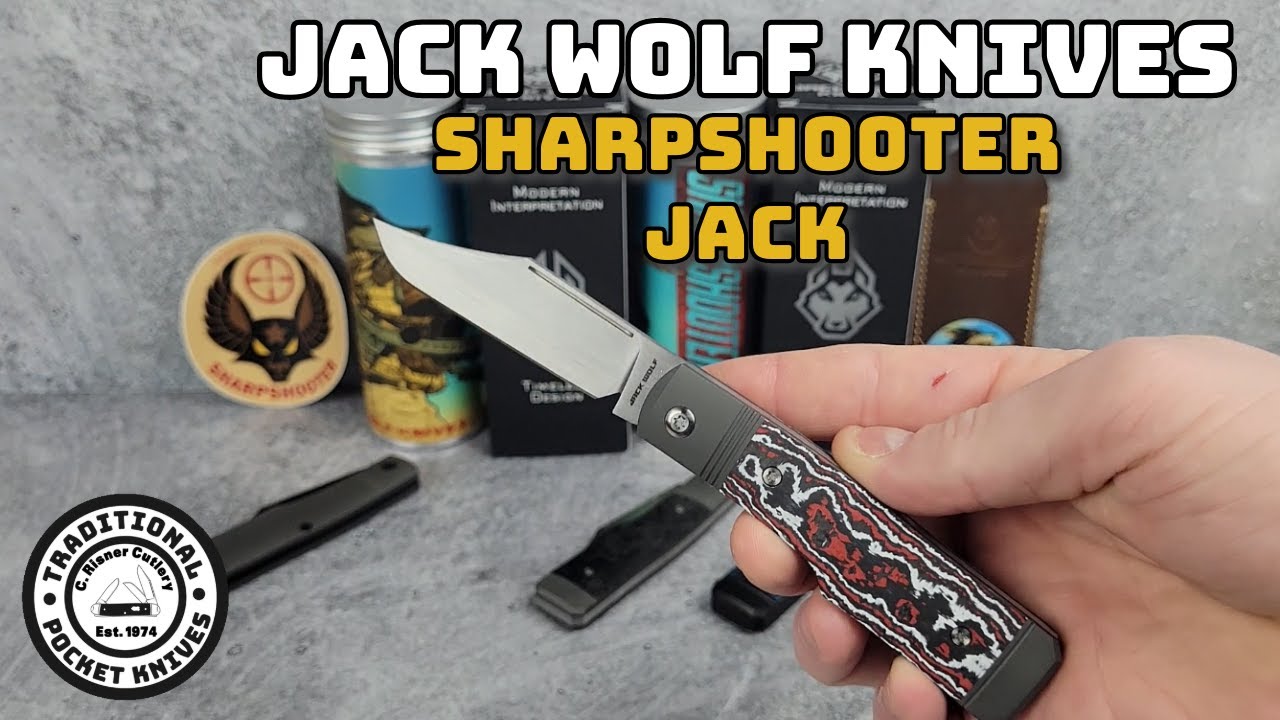 Jack Wolf Knives: Sharpshooter Jack w/C. Risner Cutlery! - YouTube