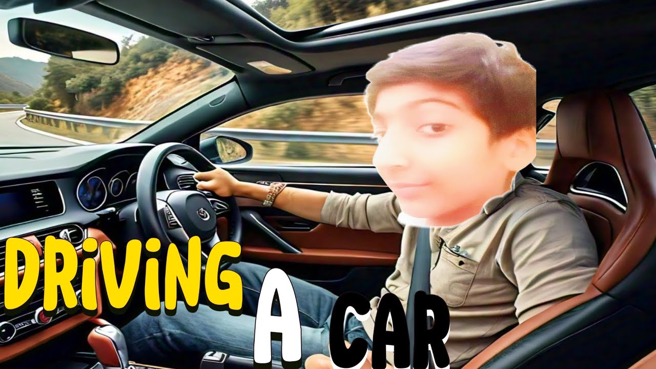 Me driving a car for first time 😁😅 - YouTube