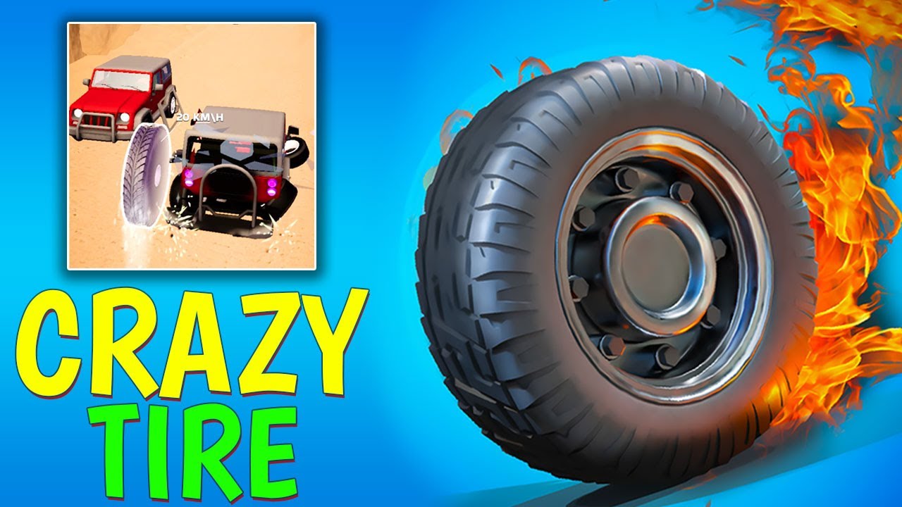 Crazy Tire Reach The Moon Gameplay Walkthrough Android Game - YouTube
