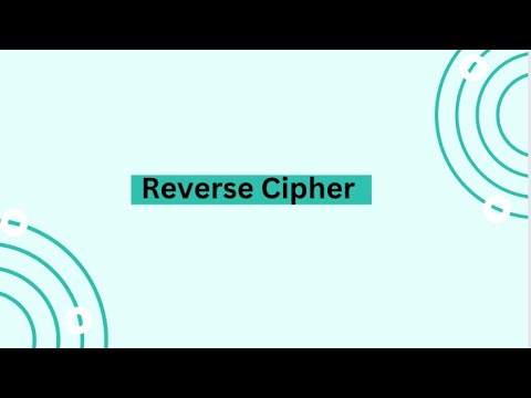 F3 | Asas Sains Komputer | Bab 2.1.3 (Reverse Cipher) | 12分钟带你轻松了解3种 ...