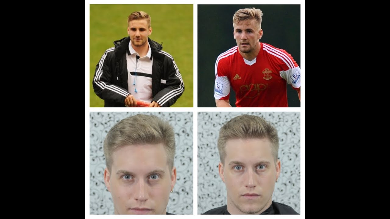 Luke Shaw Haircut Tutorial - YouTube