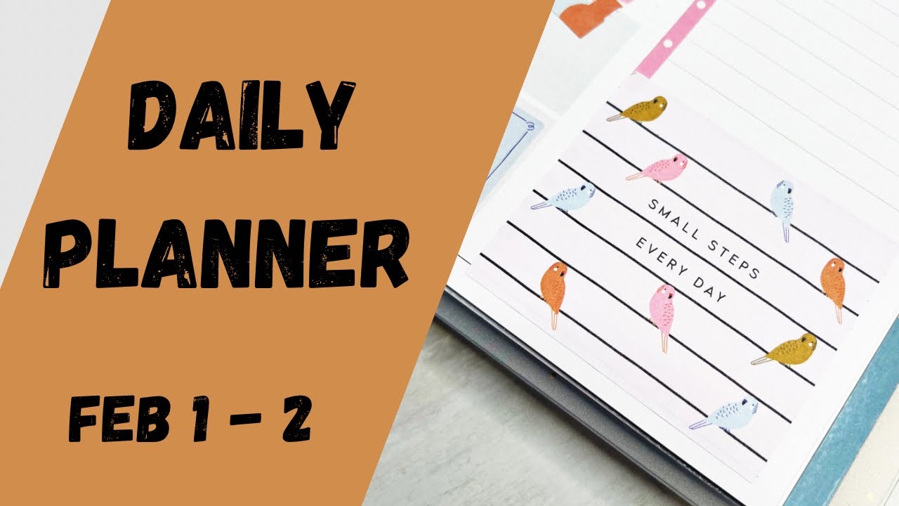 Daily Planner || time to break up with January - YouTube