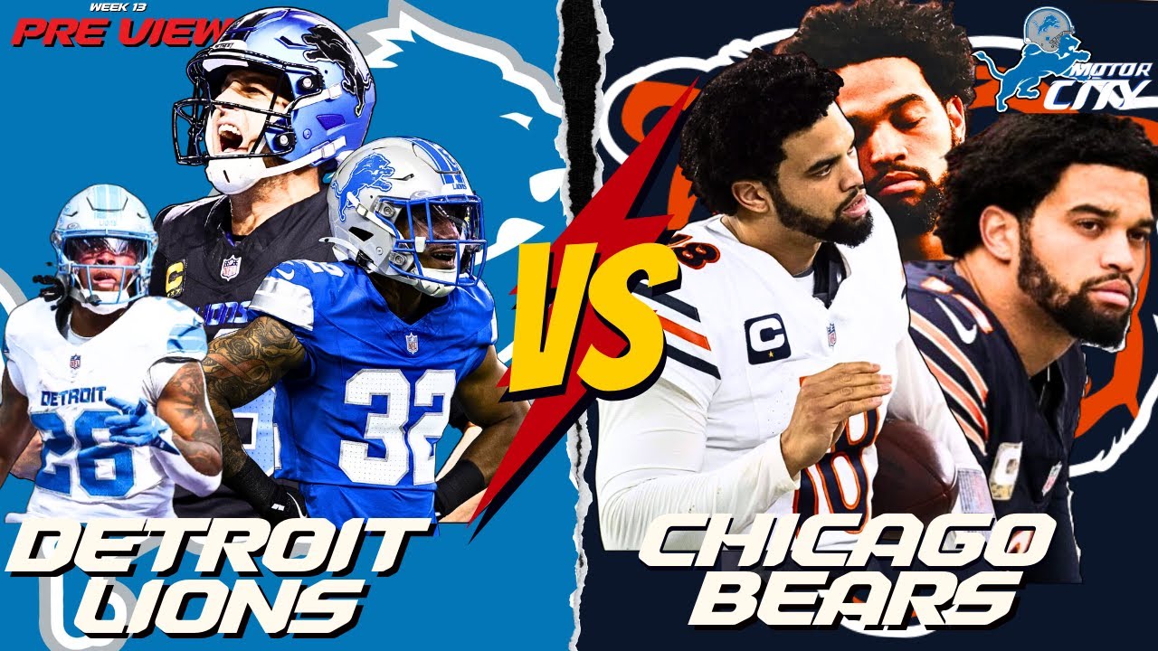 Detroit Lions Vs Chicago Bears : Week 16 Preview - YouTube