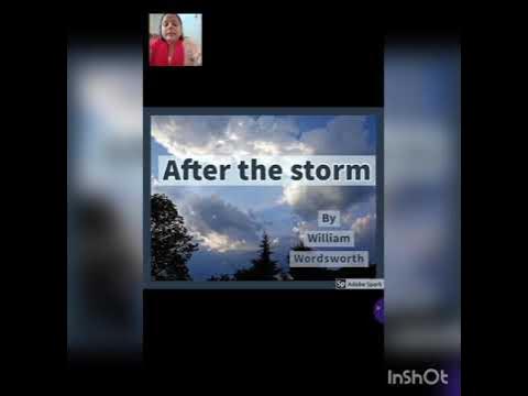 After the storm - William Wordsworth | Poem - Summary | English ...