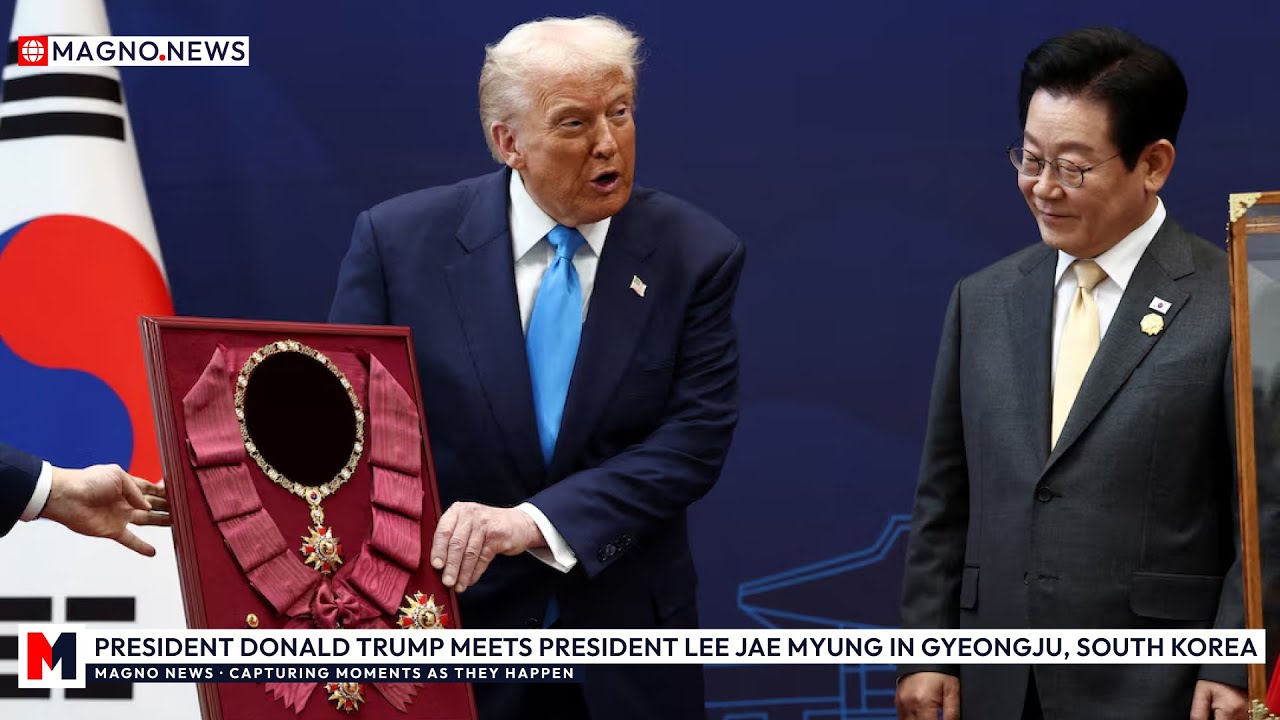 🇺🇸|🇰🇷 Peacemaker Donald Trump Receives Golden Crown and Top Medal in ...