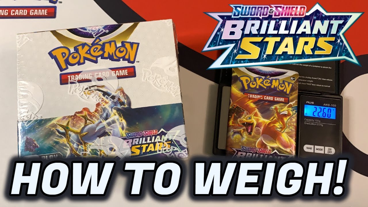 How to WEIGH Brilliant Stars Booster Packs for the Hits! - YouTube