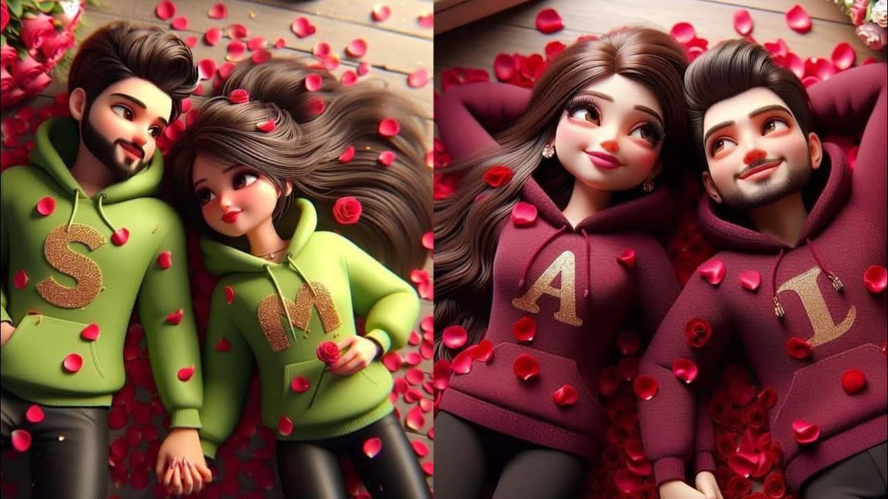 cartoon couple name images/cartoon couple dpz for whatsapp/Facebook ...