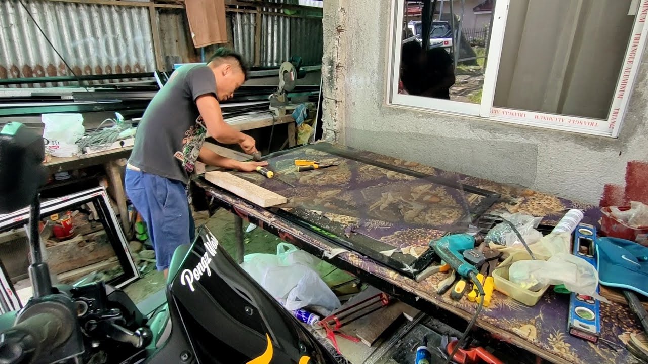 How to install screen mesh for sliding Window? - YouTube