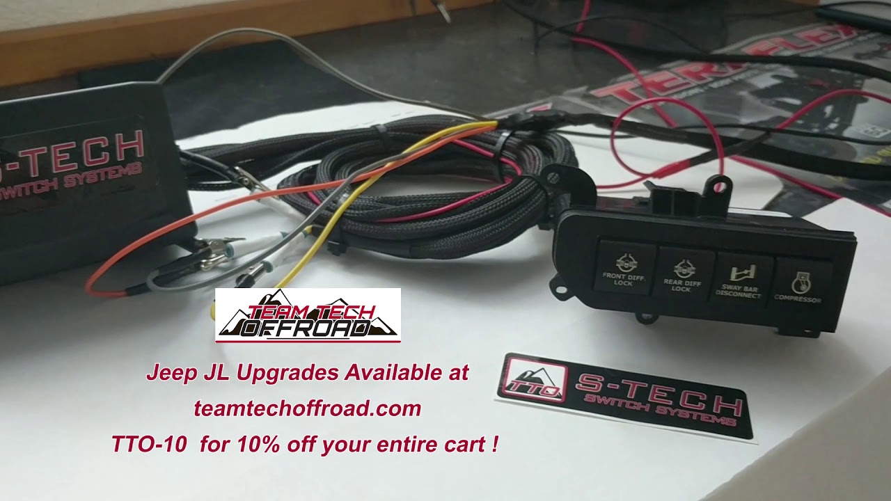 S-Tech Switch System Jeep JL Rubicon Switch Replacement - YouTube