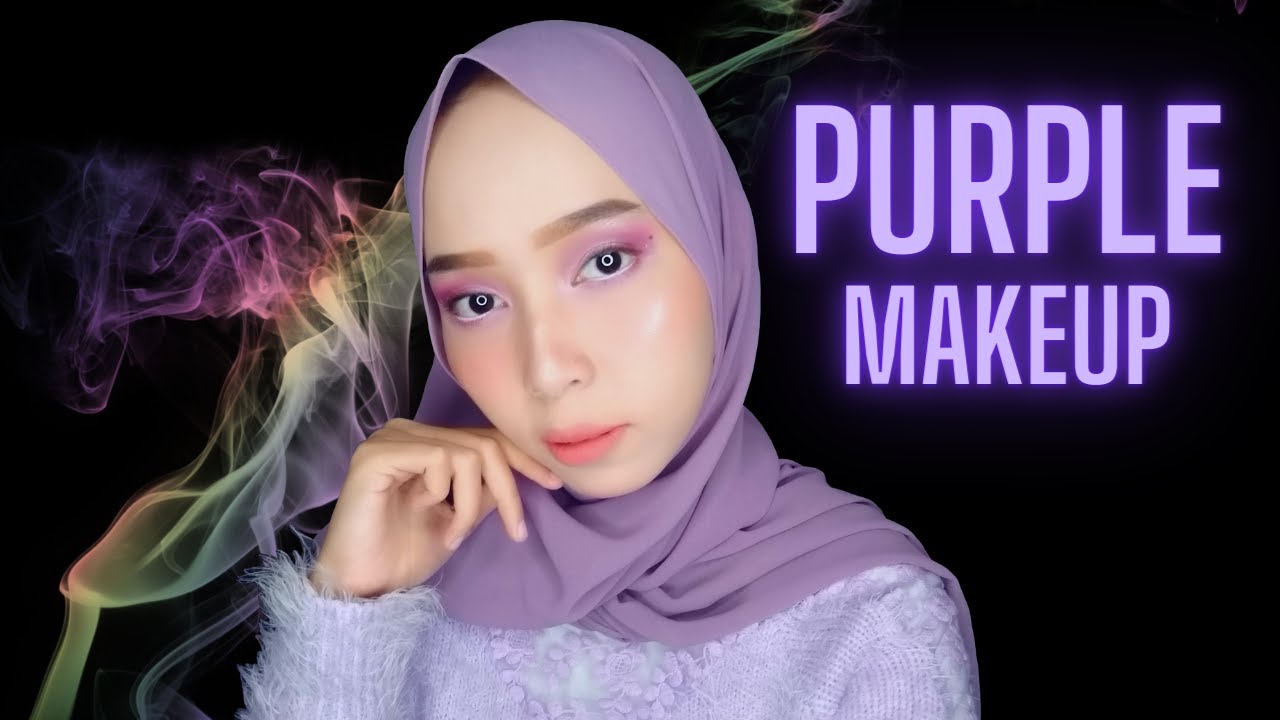 PURPLE MAKEUP | My First Makeup Tutorial in 2021 - YouTube