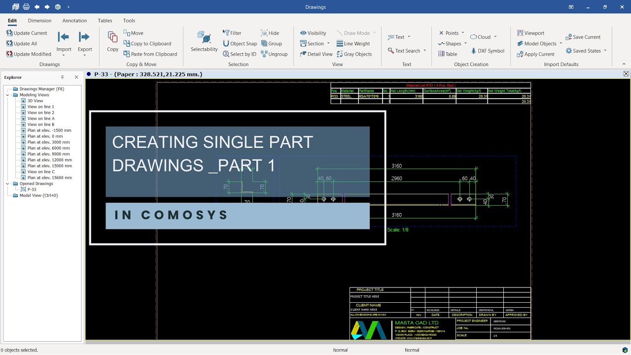 Creating Single Part Drawings for Elevated Water Tank Tower Detailing ...