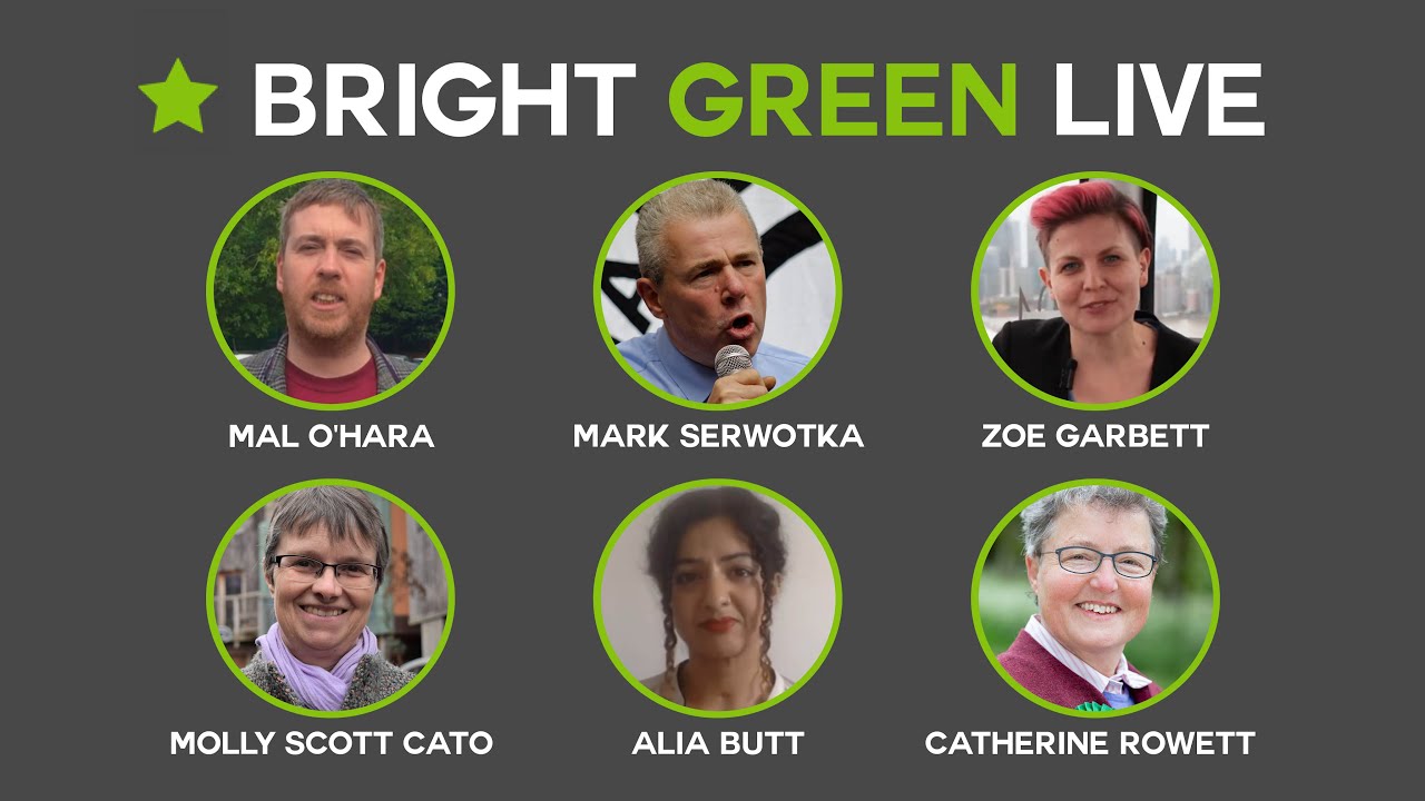 #BrightGreenLive - Mark Serwotka, Zoë Garbett, Molly Scott Cato, Mal O ...