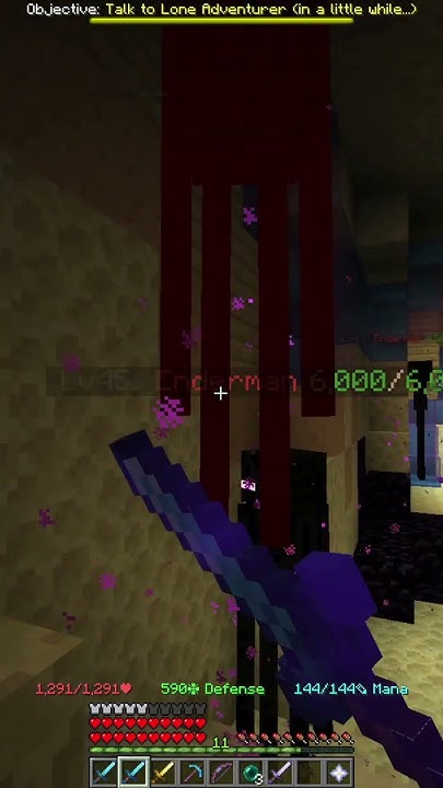 My new void sword #minecraft #hypixelskyblock - YouTube