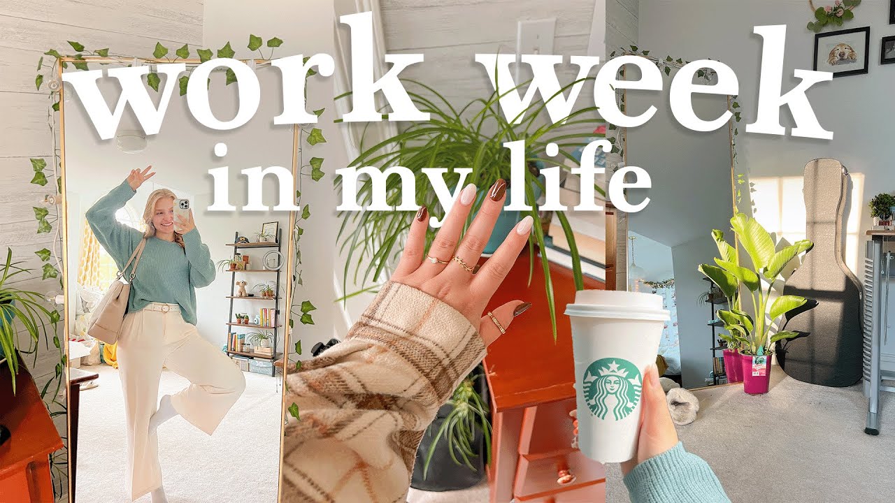 WORK WEEK IN MY LIFE 📔 9-5 work routine, new nails, new plants ...