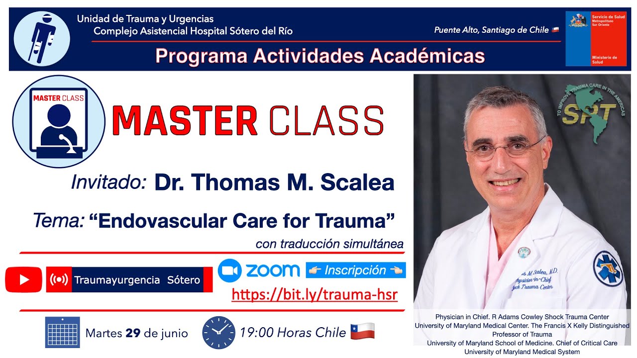 Master Class Dr Scalea. Endovascular Care for Trauma - YouTube