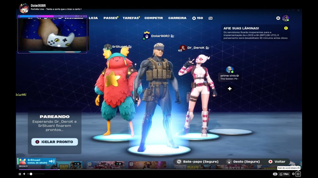 Fortnite Live - Tenta a sorte que o Azar e certo ! - YouTube