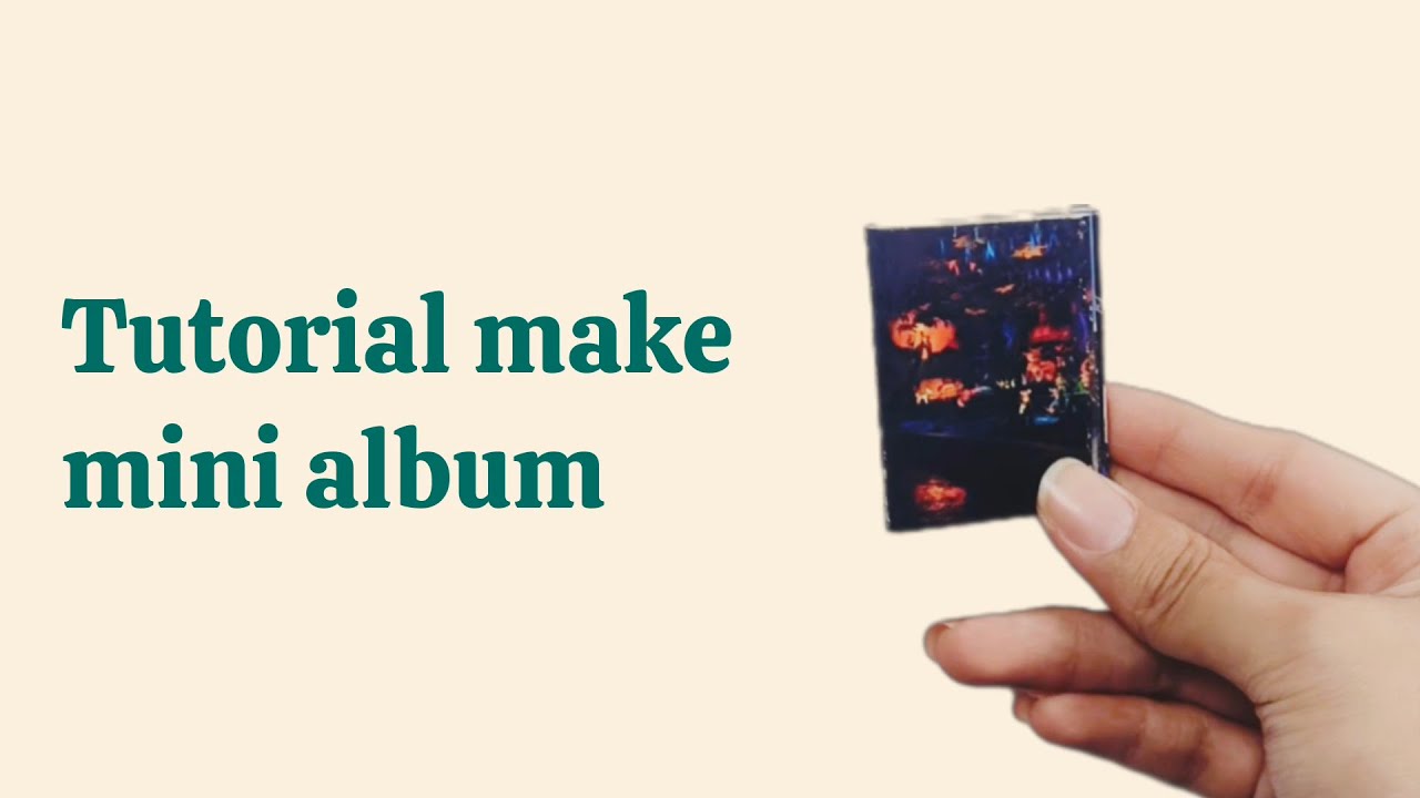 Tutorial how to make mini album - YouTube