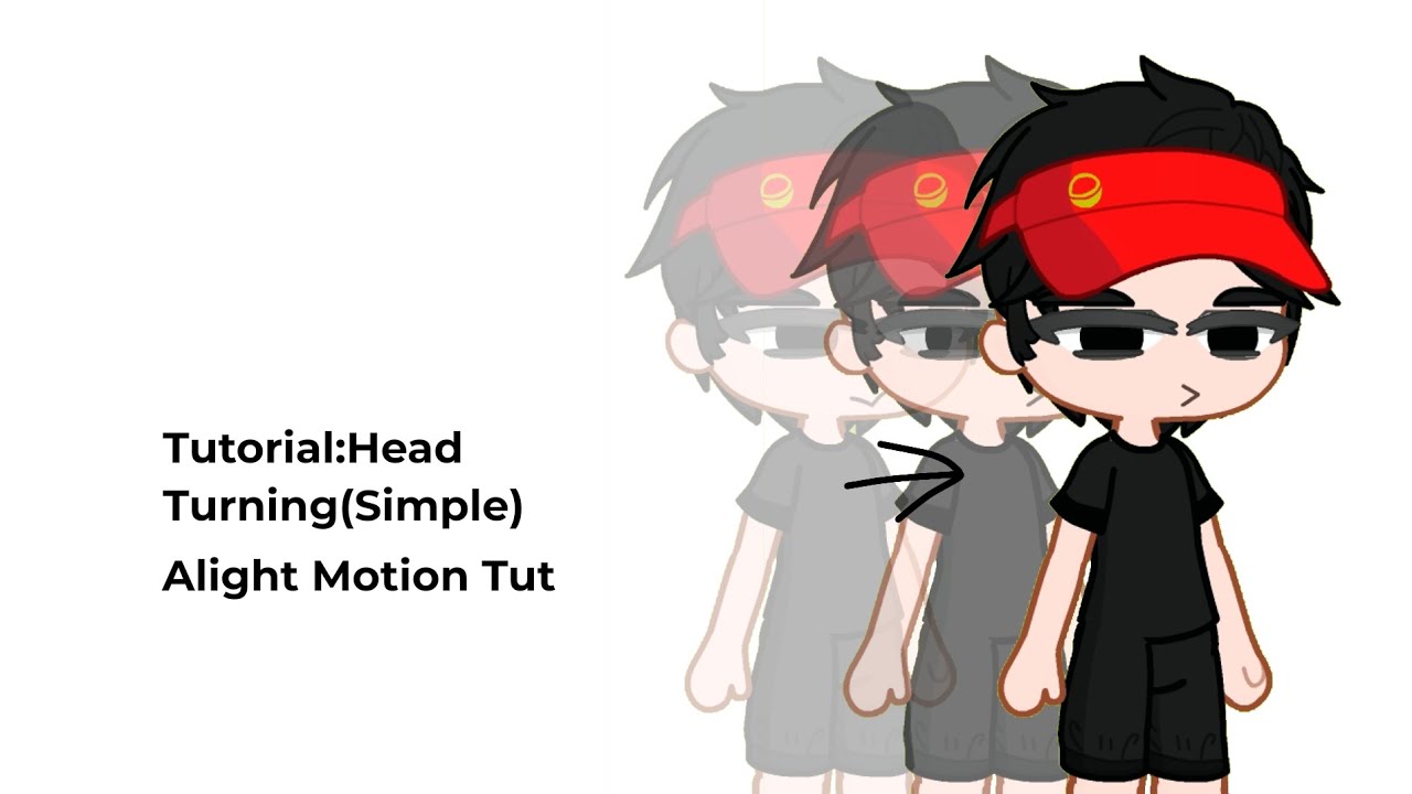 My Edits Tutorial:Head Turning(Simple) | Gacha Life 2 And Alight Motion ...