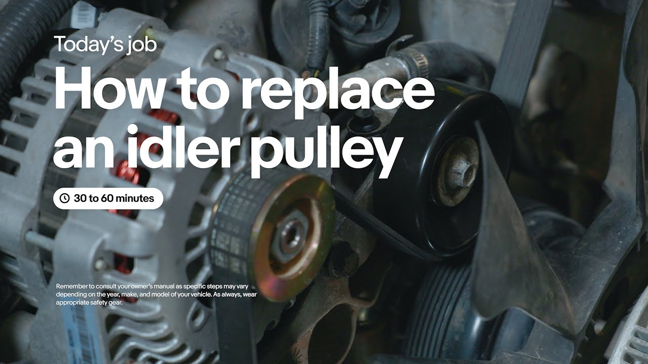 How to replace an idler pulley with eBay Motors - YouTube