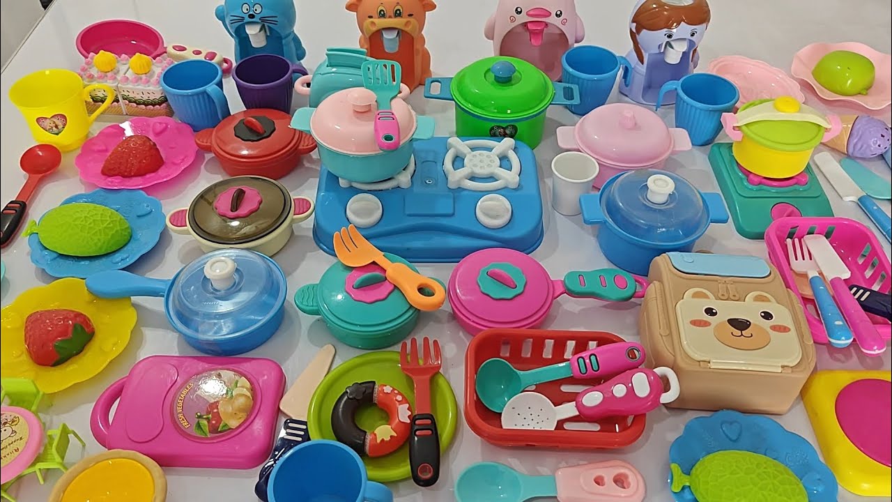 5 Minutes Satisfying with Unboxing Hello Kitty Sanrio kitchen set ...