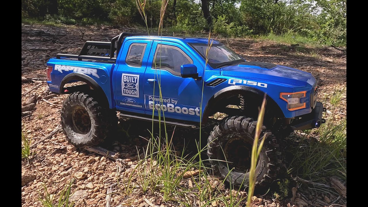 Traxxas TRX4 - Offroad trail - Ford Raptor F150 KYX - Hobbywing Fusion ...