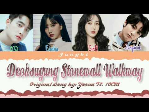 How would BTS Jungkook EXO D.O Gfriend SinB Eunha sing Deoksugung stonewall walkway lyrics color