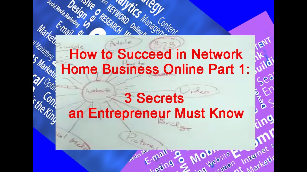 How to Succeed in Network Home Business Online Part 1: 3 Secrets an ...