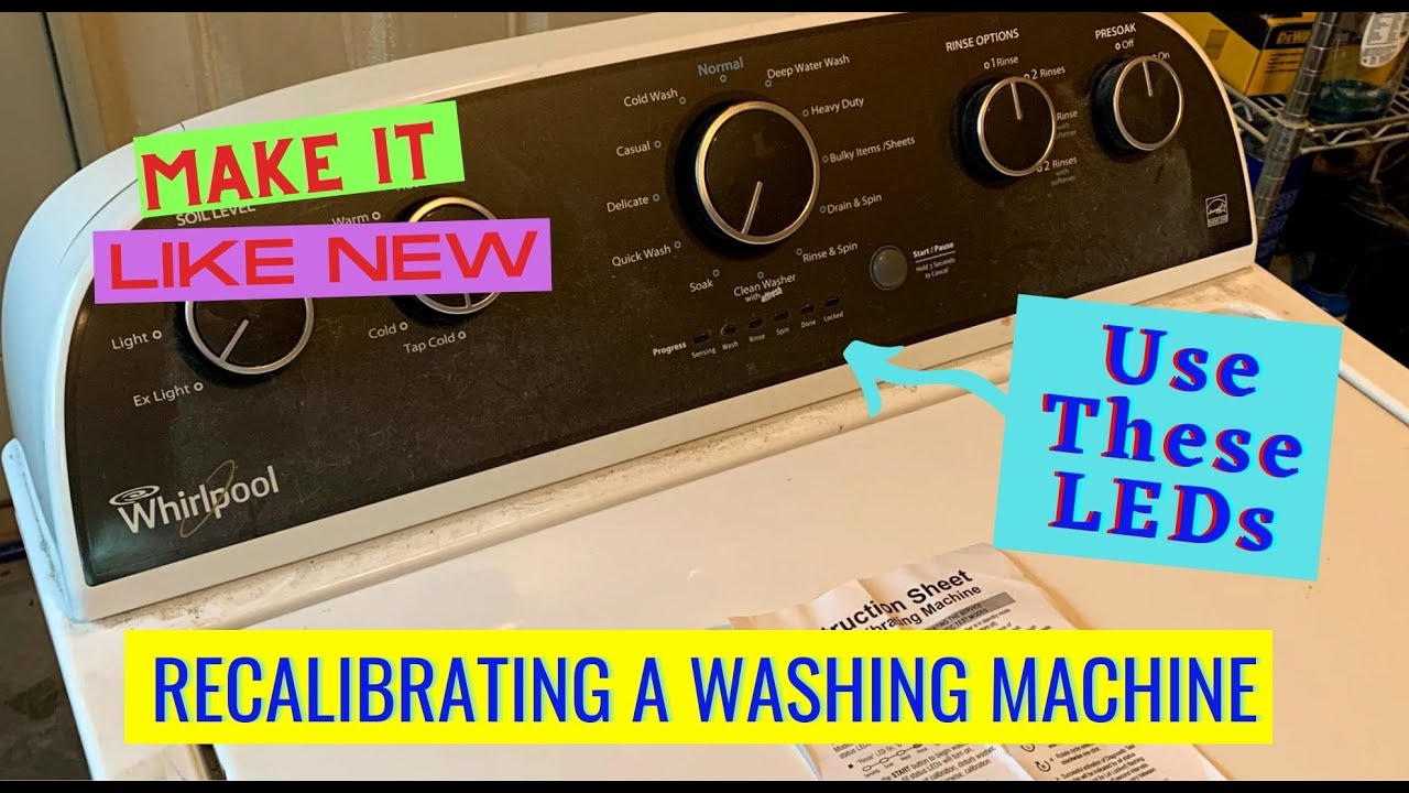 How To Perform A Washing Machine Calibration After Repair - YouTube