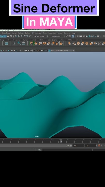 Wave Animation with Maya's Sine deformer. #tips_and_tricks #mayatutorial - YouTube